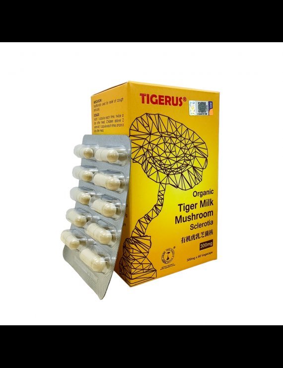 TIGERUS® 300mg Organic Tiger Milk Mushroom Sclerot... | Everuts