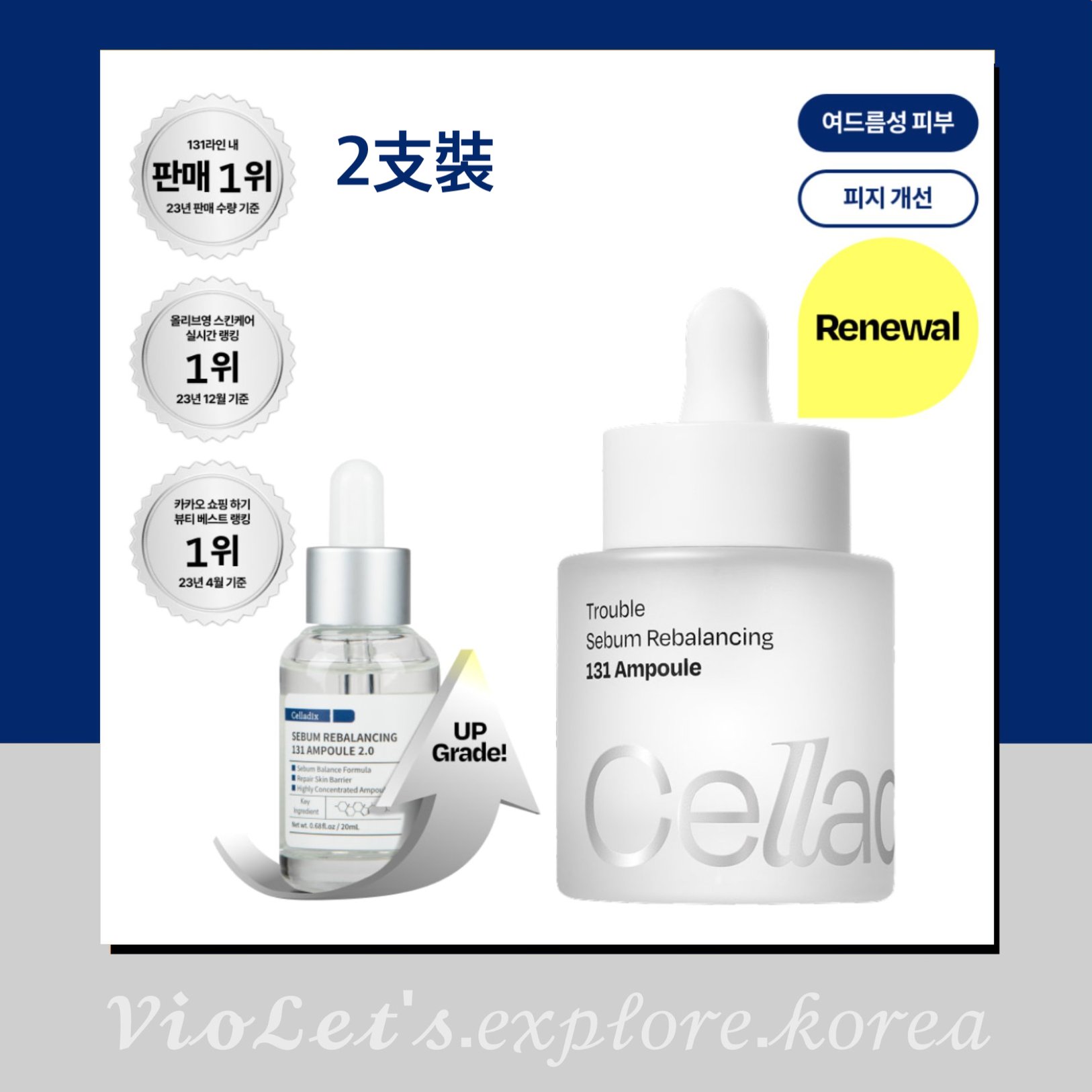 『2支裝💕全新升級增量版』 Celladix-Trouble Sebum Rebalancing ... | Everuts