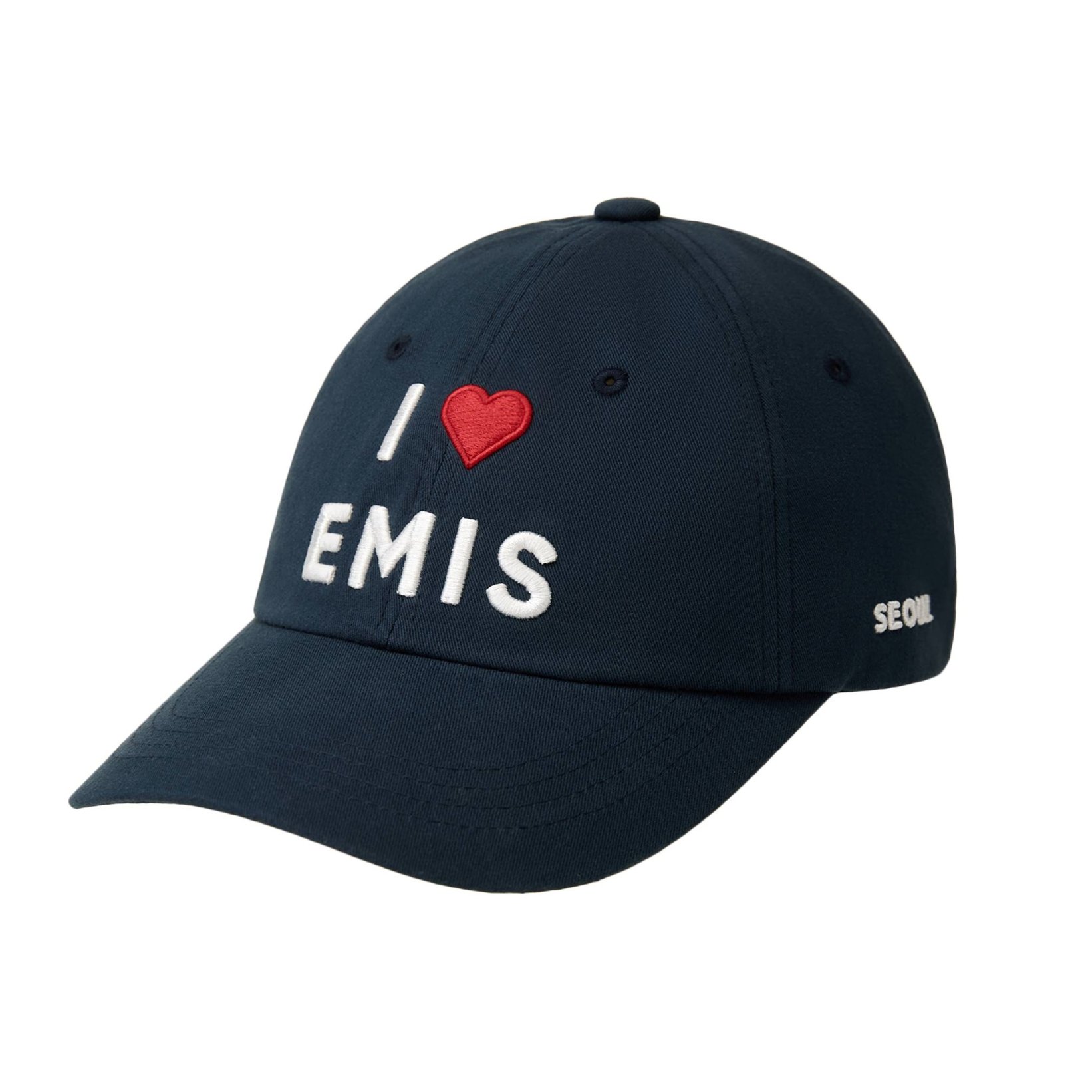 I LOVE EMIS BALL CAP (SEL)-NAVY -emis | Everuts