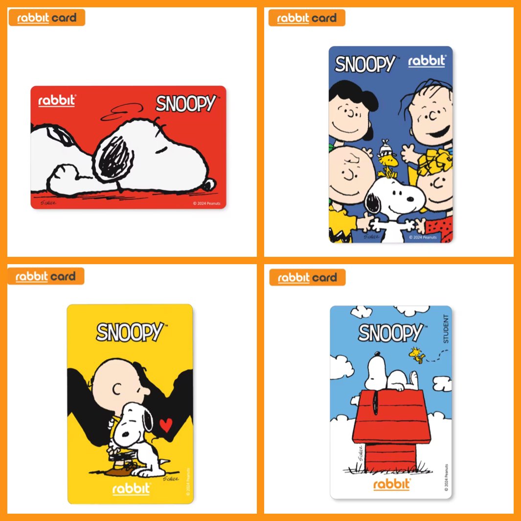 Rabbit Card Snoopy New Collection 成人card A x 3張+小童... | Everuts