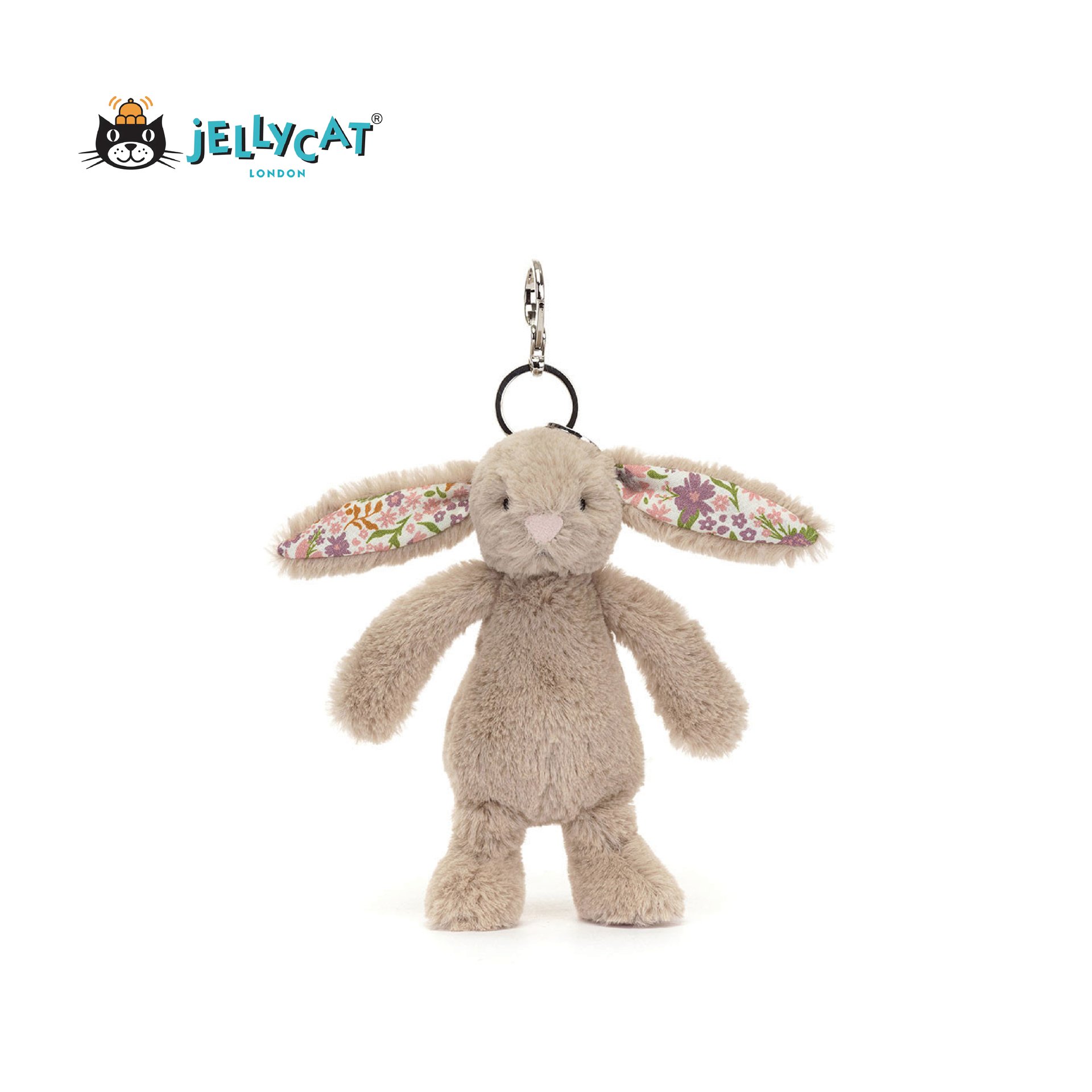 Jellycat - Blossom Beige Bunny 'Petal' Bag Charm | Everuts