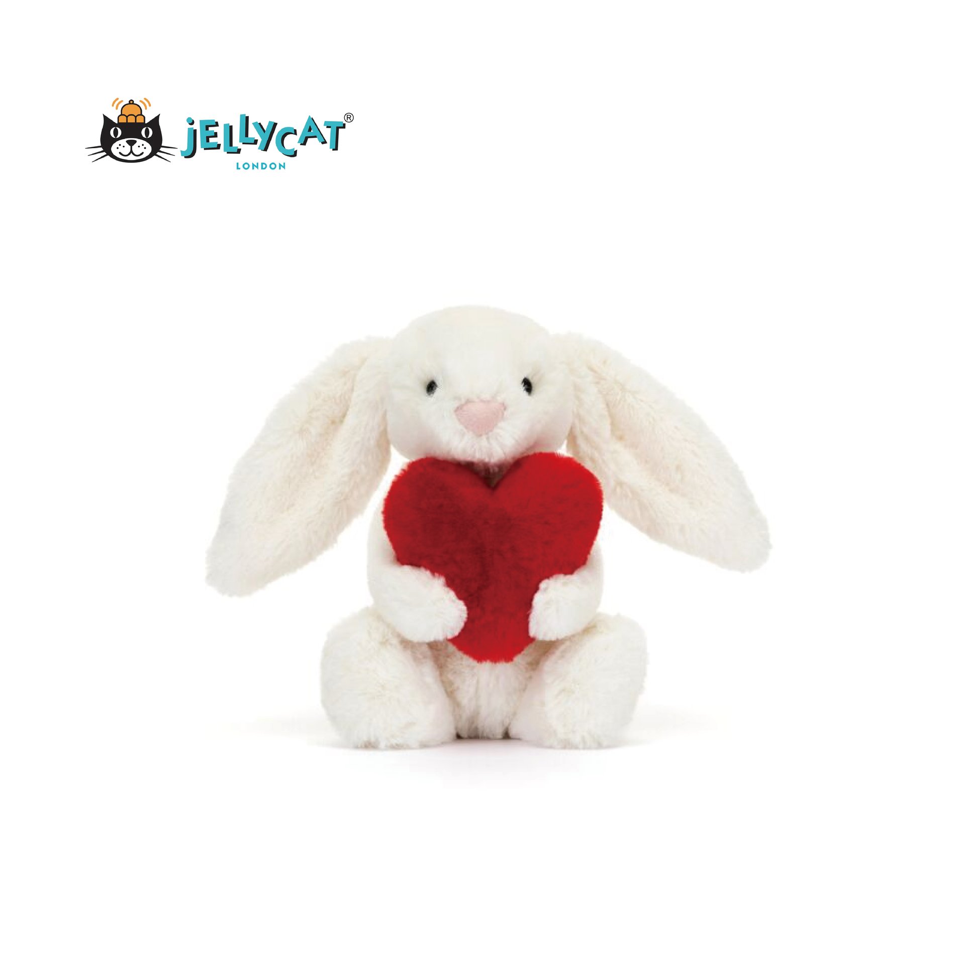 Jellycat - Bashful Red Love Heart Bunny (Small) | Everuts