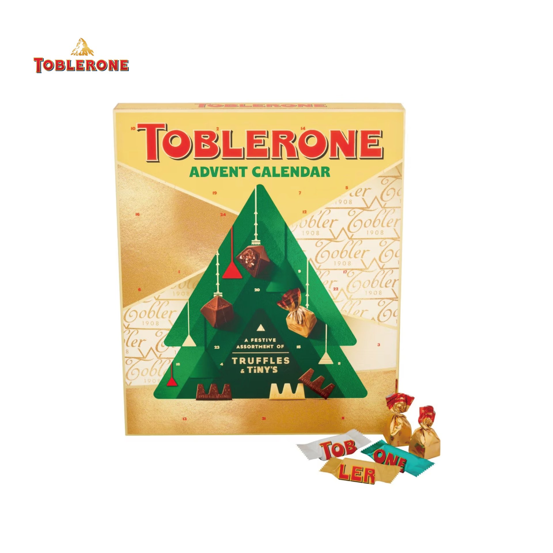 Toblerone Chocolate Xmas Advent Calendar 204g | Everuts