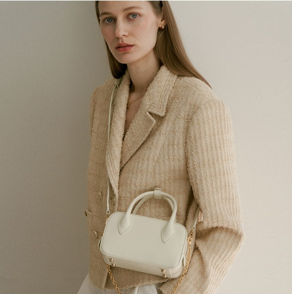 DEMERIEL Bowling Bag Small Cream | Everuts