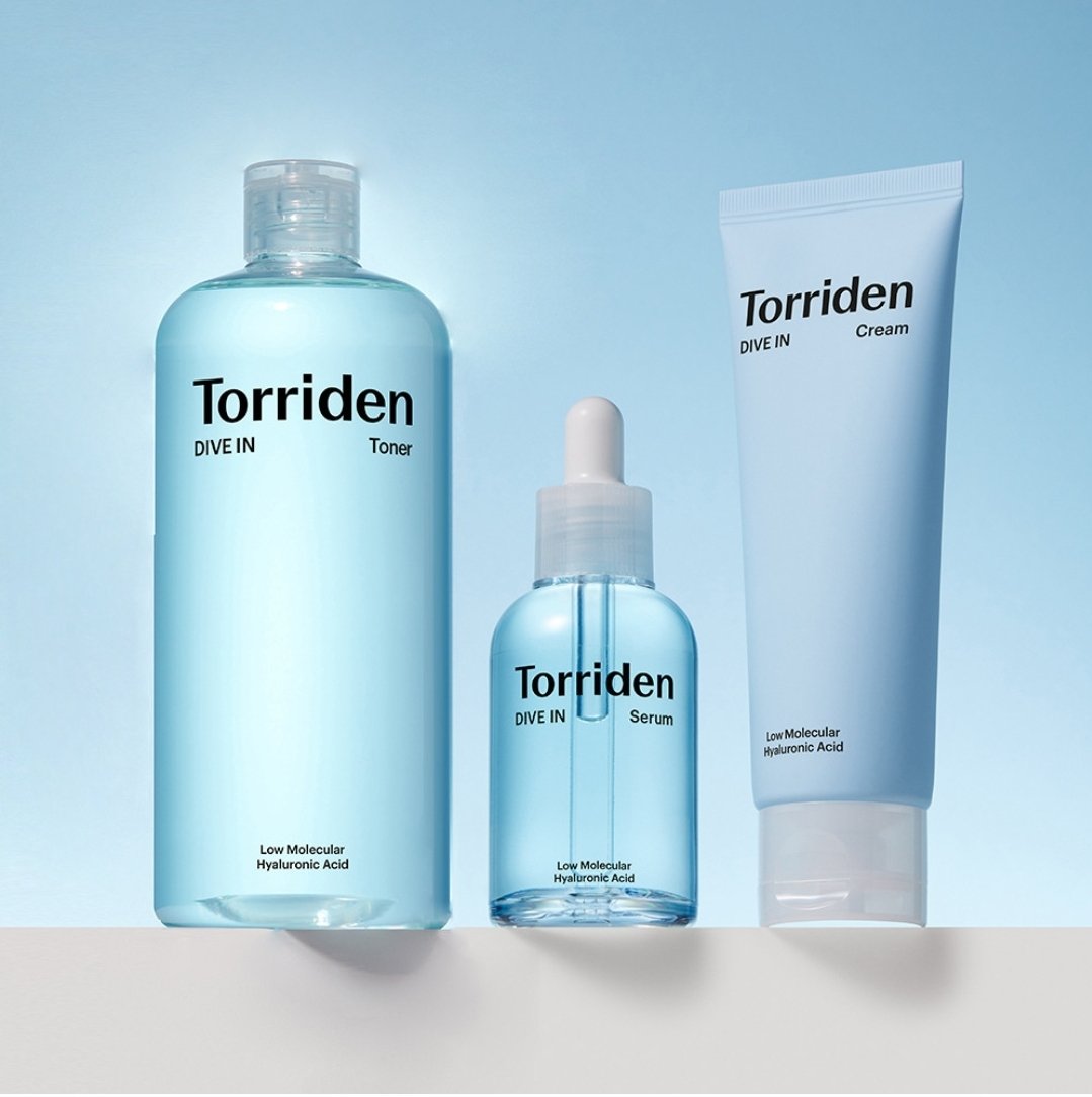Torriden Dive-in Toner 300ml + Serum 50ml + Cream ... | Everuts