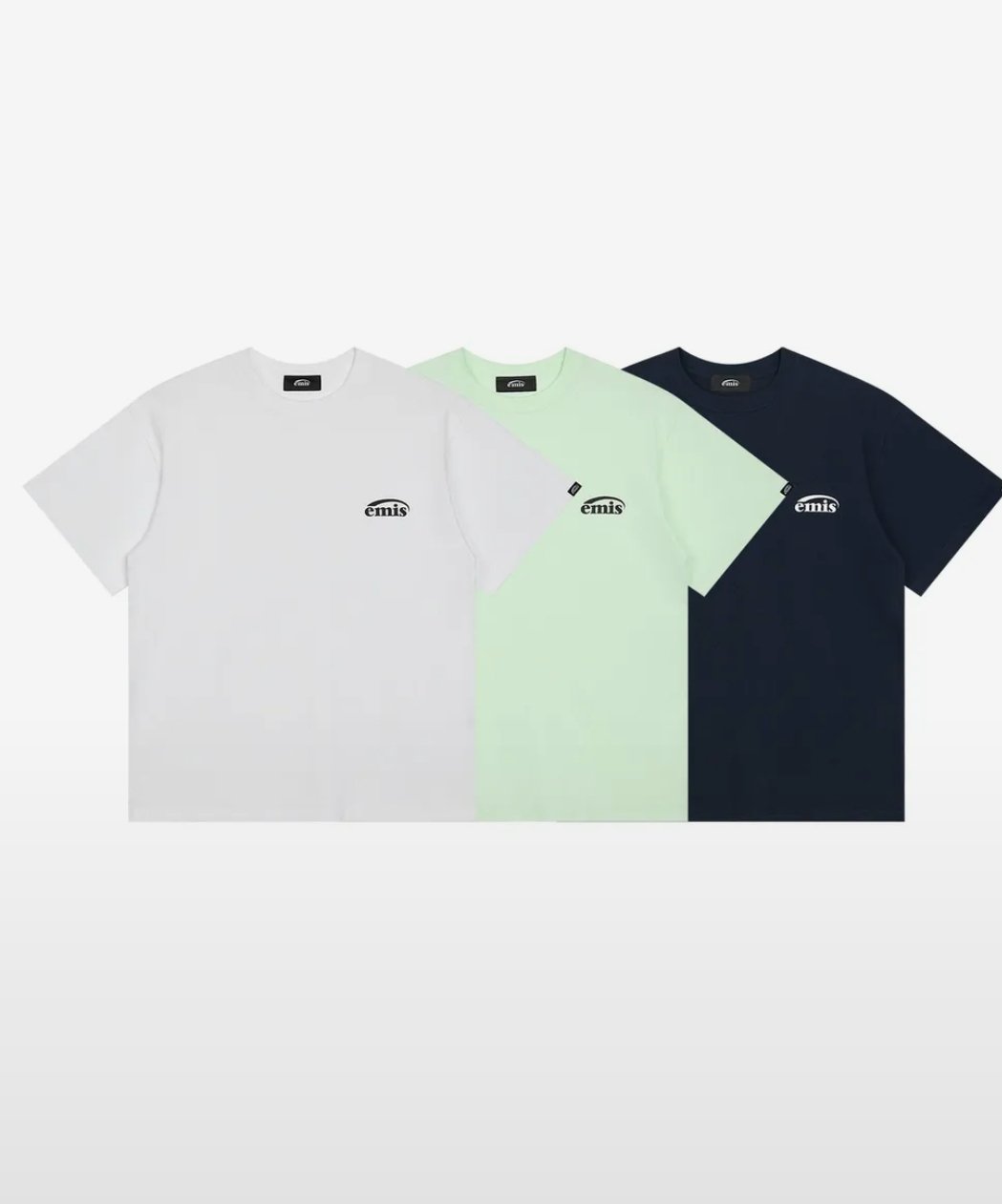 EMIS 3PACK T-SHIRT SET C (WH/MN/NA) | Everuts