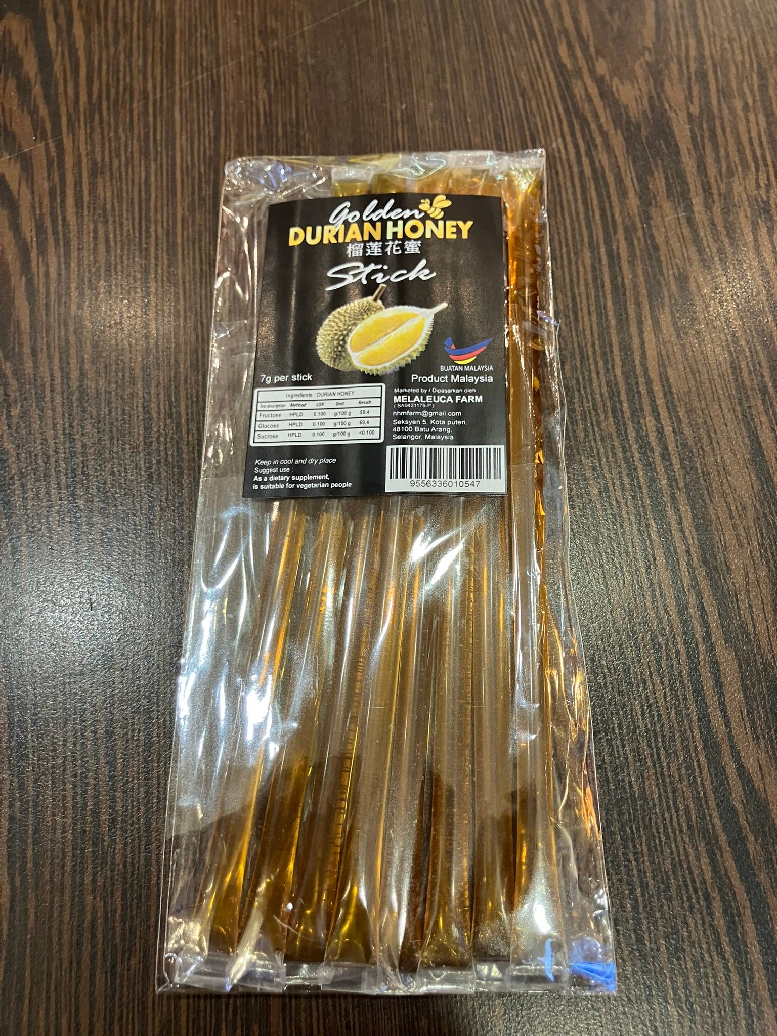 林明記 榴蓮花蜜 Lim Meng Kee Durian Honey 7g x 8 sticks | Everuts