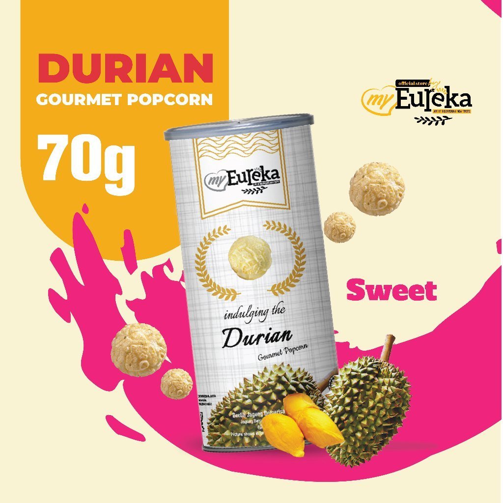 Eureka Popcorn Papercan - Durian 70g | Everuts