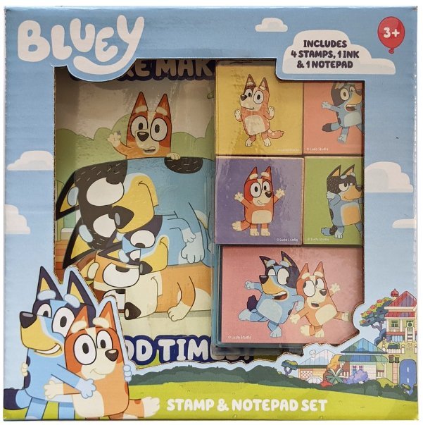Bluey Stamp & Notepad Set | Everuts