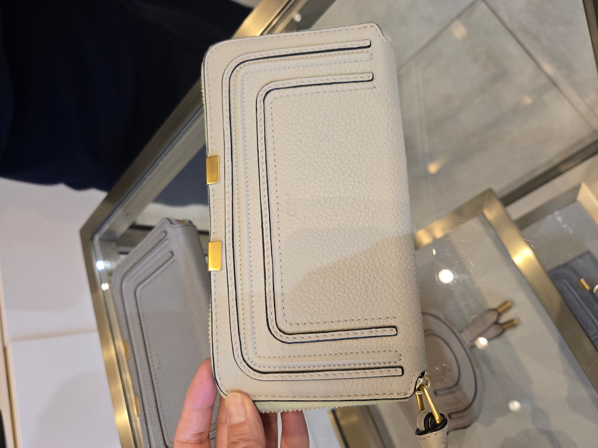 CHLOE Outlet Calfskin Marcie Long Zip Around Wal... | Everuts