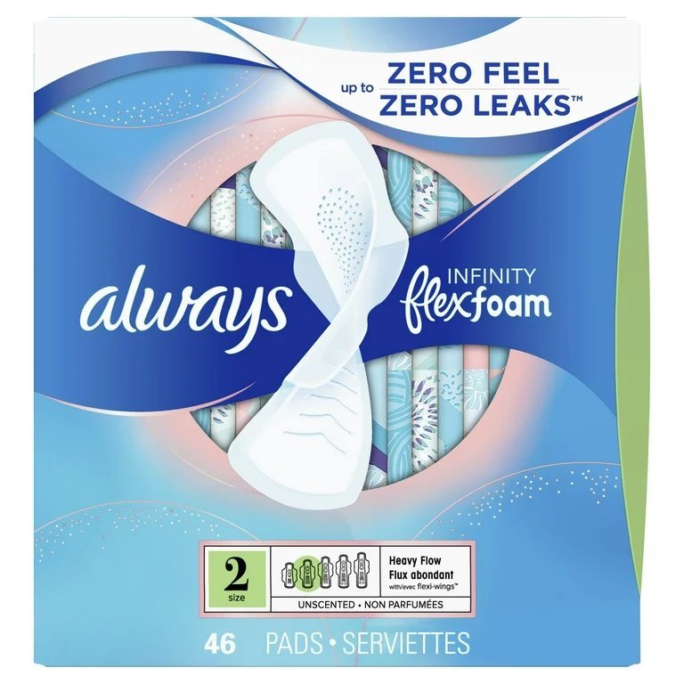 Whisper Always Infinity 46 Pads, size 2 | Everuts