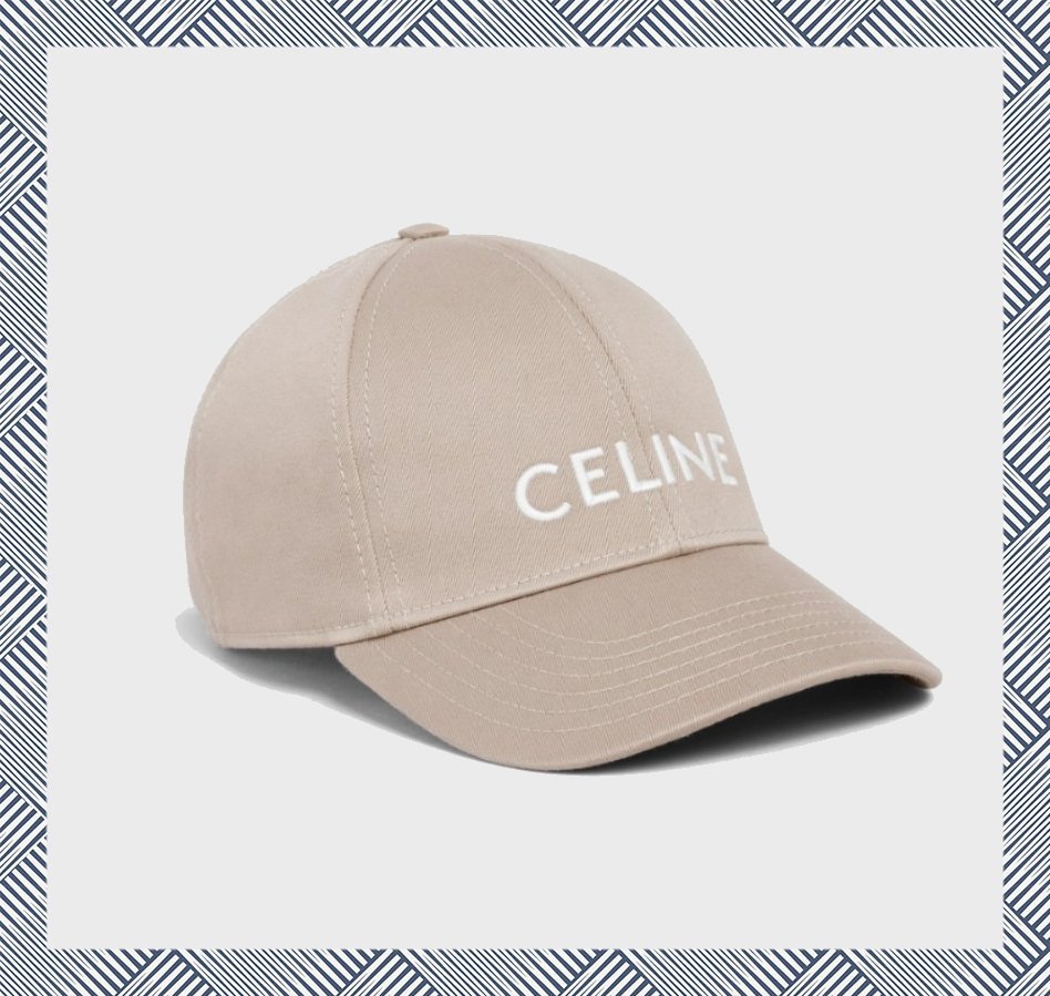 CELINE BASEBALL CAP IN COTTON BRITISH BEIGE | Everuts