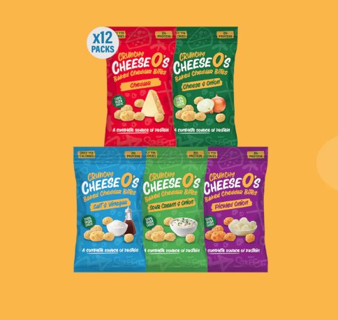 CheeseO's baked Cheddar Bites Variety Pack (12 x 2... | Everuts