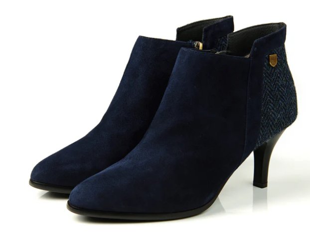 Islander The Isla Ankle boot with Harris Tweed pat... | Everuts
