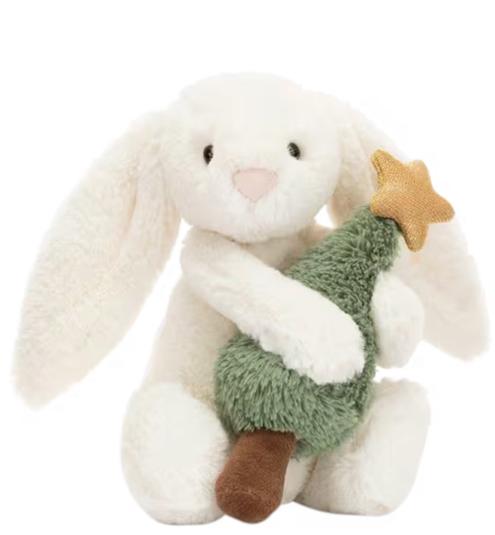 Jellycat Bashful Bunny With Christmas Tree | Everuts