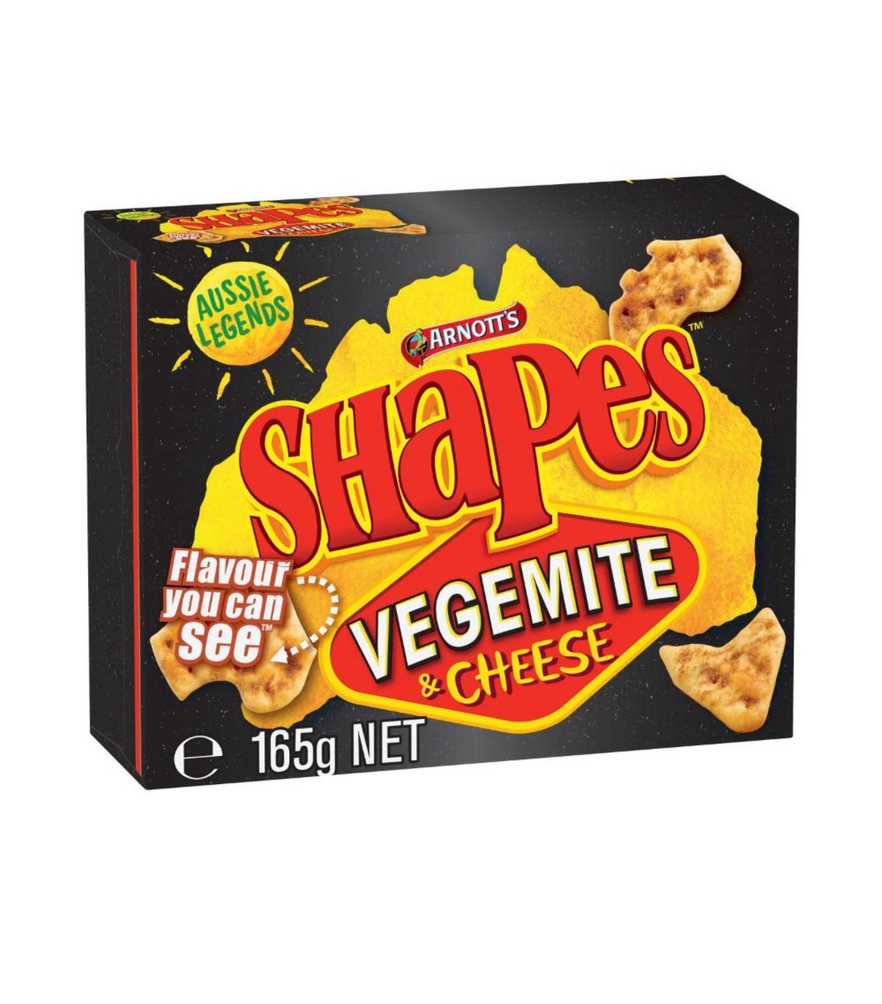 Shapes Cracker Biscuits Vegemite & Cheese | 165g | Everuts
