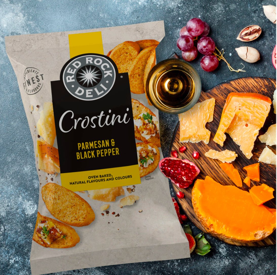 Red Rock Deli Crostini Crackers Parmersan & Black ... | Everuts
