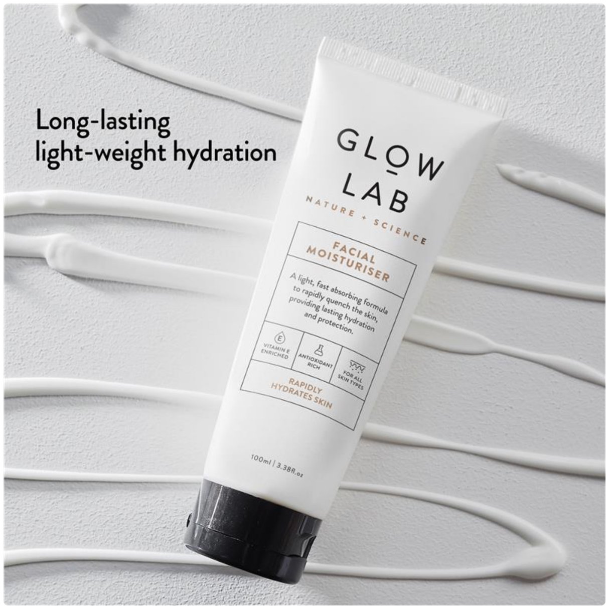 Glow Lab Facial Moisturiser 100ml | Everuts