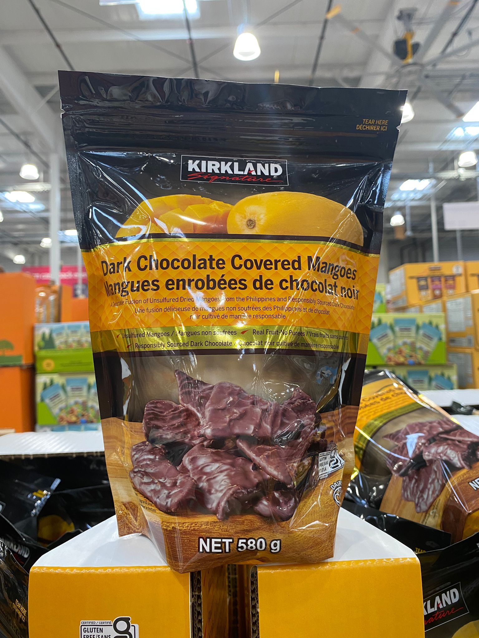 Kirkland Signature Dark Chocolate Covered Mangoes,... | Everuts