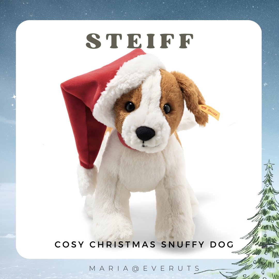 Steiff - Cosy Christmas Snuffy Dog - 27cm | Everuts